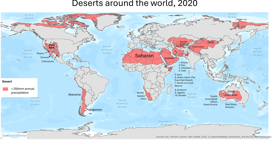 Where are all of the world’s deserts? – GeoSpatialSense